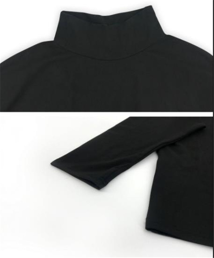 Badu.gr Γυναικείο καθημερινό φόρεμα με μακρύ μανίκι και μαύρο χρώμα μεοβάλ λαιμκοψη - Badu.gr